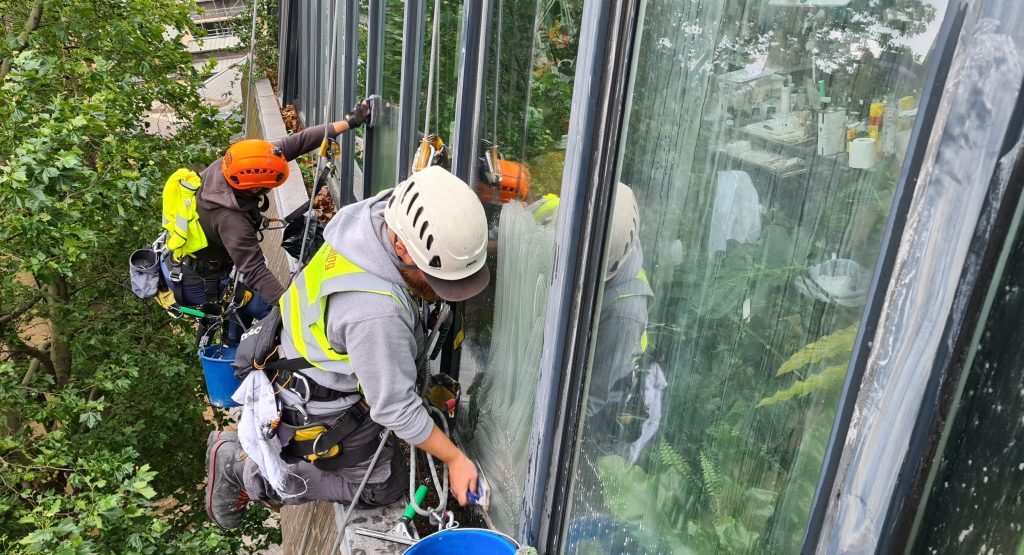Thorough window cleaning - Repair Abseiling Ltd.